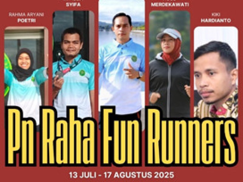 Sambut HUT RI dan MA ke-80, PN Raha Ramaikan Even ASN RUN 2025